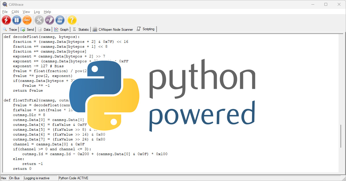 CANtrace Python Script for Custom Signal Conversion - TKE Sweden AB